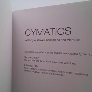 Cymatics: A Study of Wave Phenomena by Hans Jenny - Etsy