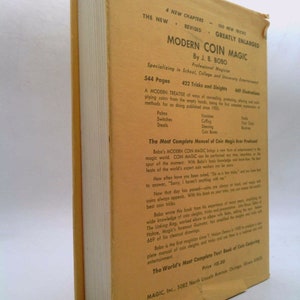 The New Modern Coin Magic revised and Greatly Enlarged Edition by J. B ...