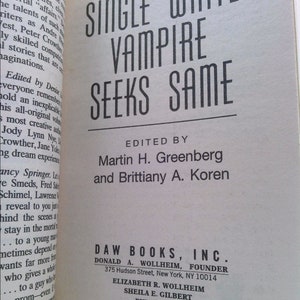 Single White Vampire Seeks Same by Various - Etsy