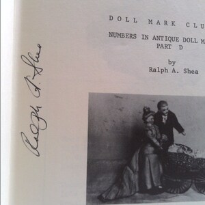 Doll Mark Clues Numbers in Antique Doll Marks Part D Volume 5 by Ralph ...