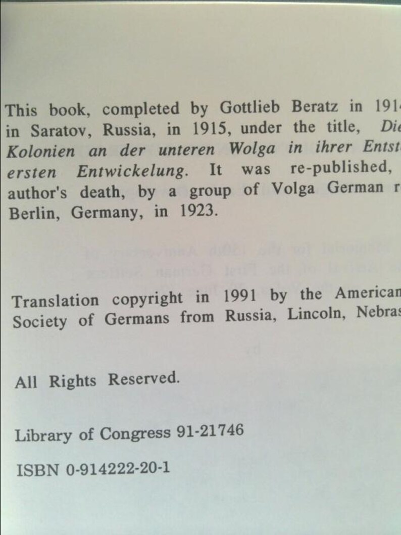The German Colonies on the Lower Volga: Their Origin and Early ...