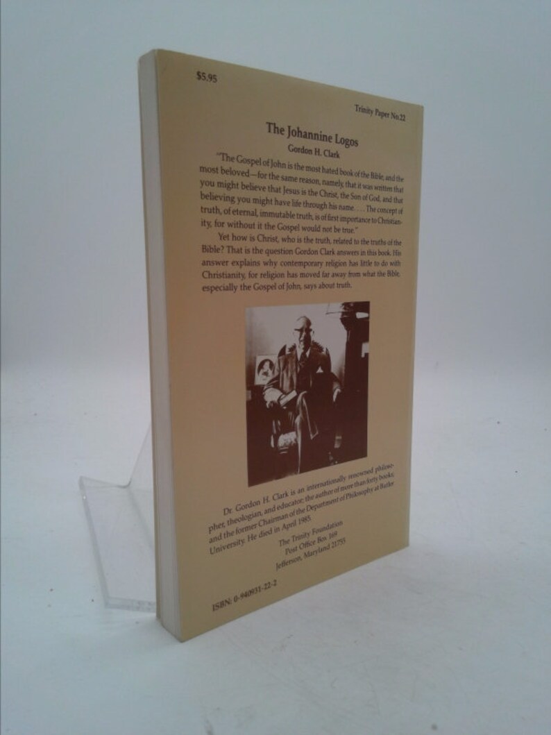The Johannine Logos: the Mind of Christ by Gordon Haddon Clark - Etsy
