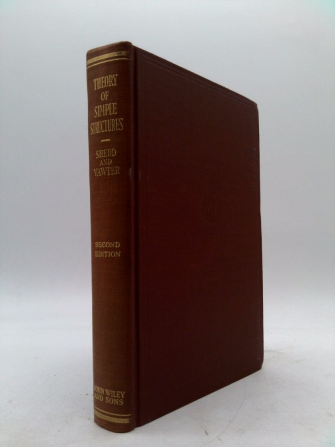 Theory of Simple Structures by Thomas Clark Shedd - Etsy