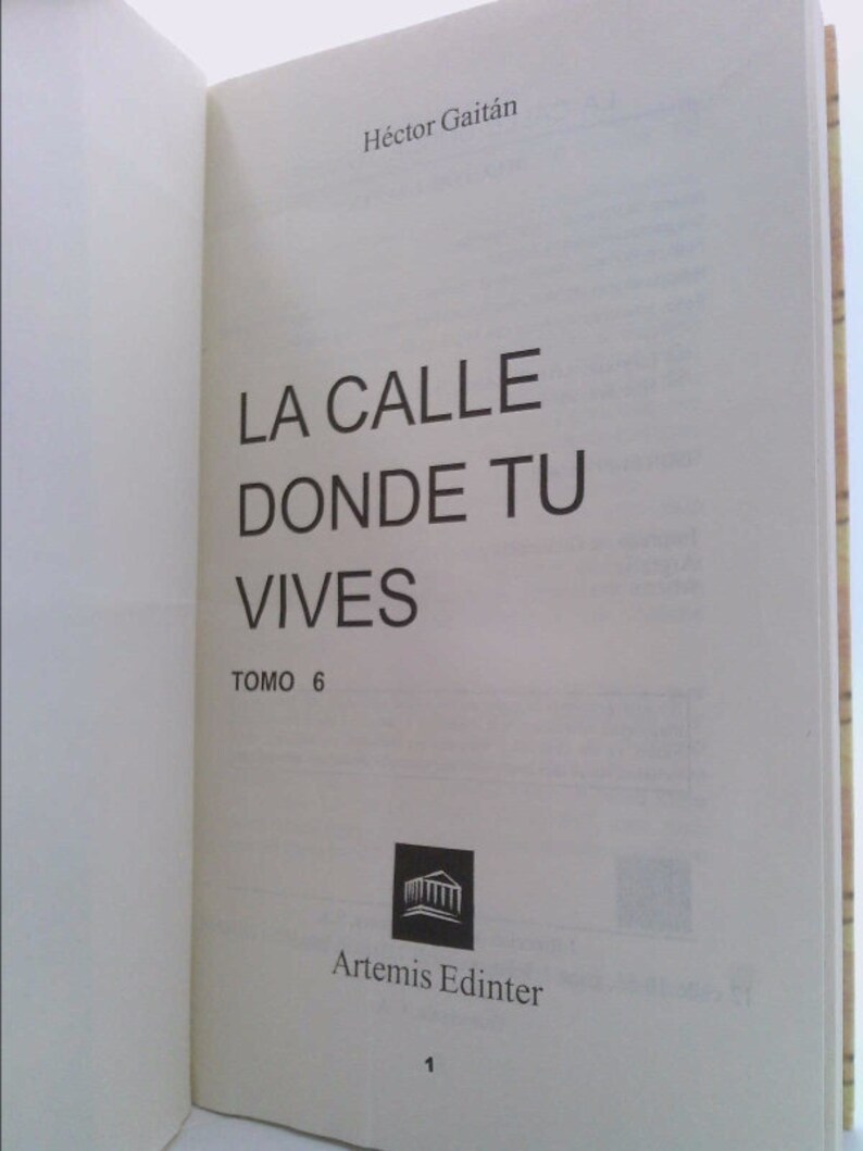 La Calle Donde Tu Vives (spanish Edition) by Unknown - Etsy
