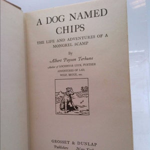 A Dog Named Chips by Albert Payson Terhune - Etsy