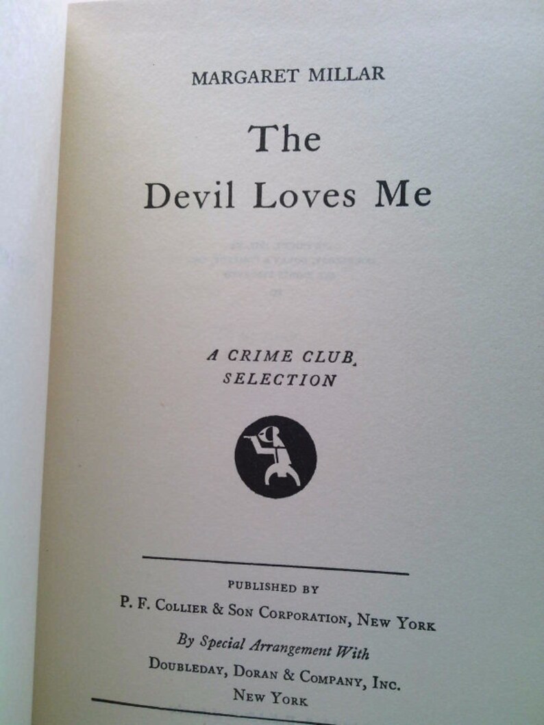 The Devil Loves Me (A Crime Club Selection) by Margaret Millar - Etsy