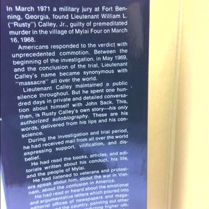 Lieutenant Calley: His Own Story by Lieutenant William L. Calley - Etsy