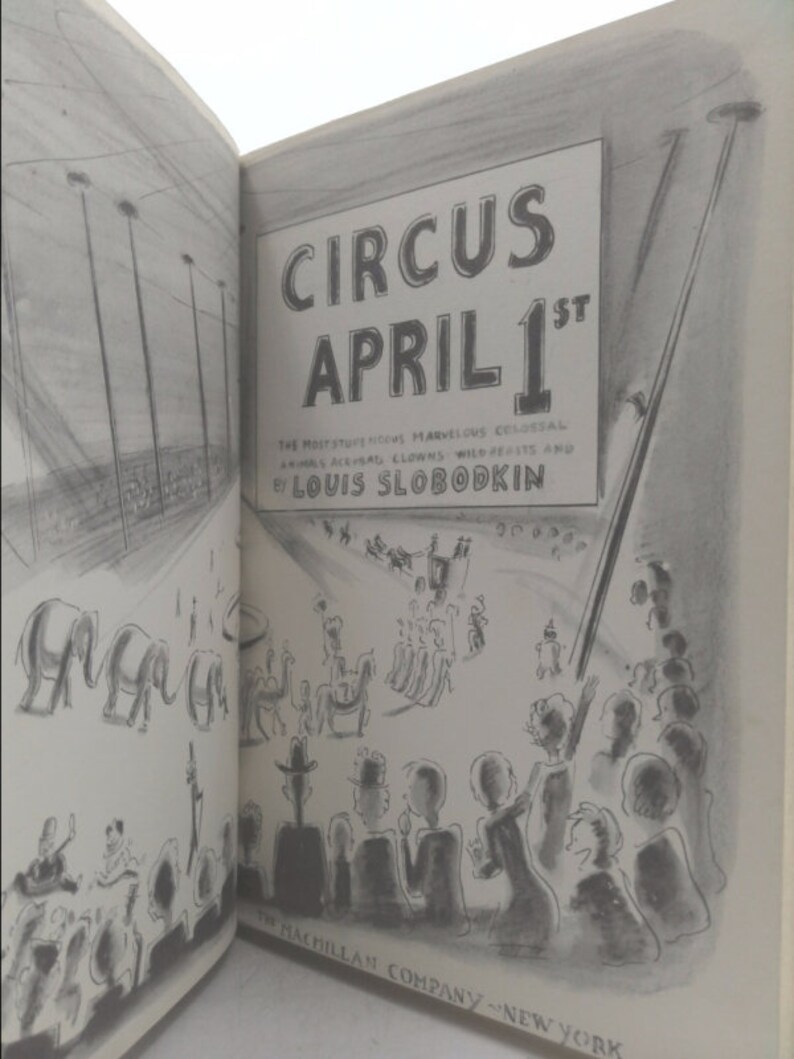 Circus, April 1st by Louis Slobodkin - Etsy