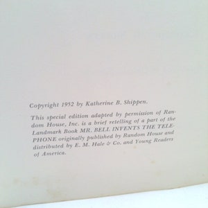 Mr. Bell Invents the Telephone by Katherine B. Shippen - Etsy