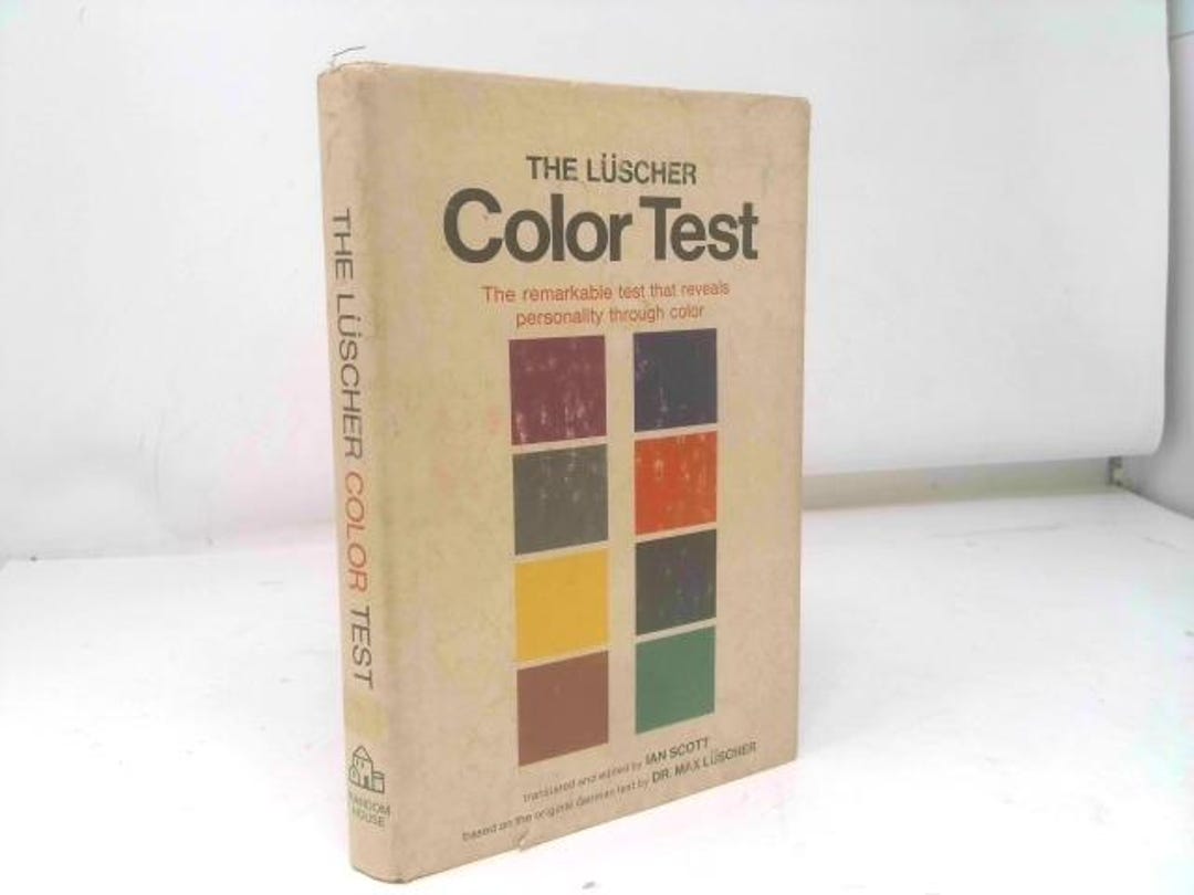 The Lüscher Color Test by Max Luscher - Etsy