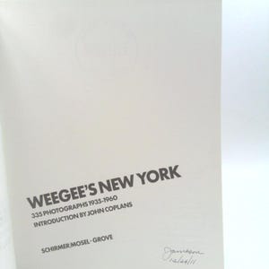 Weegee's New York: Photographs, Nineteen Thirty-five to Nineteen Sixty ...
