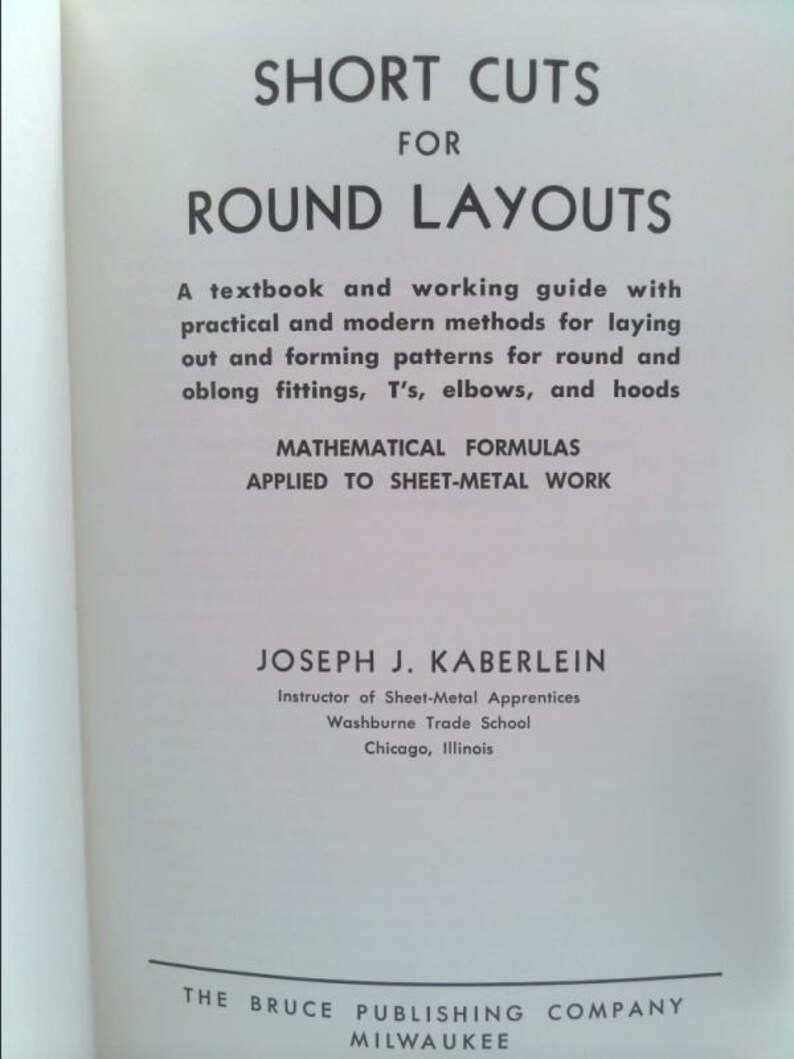 Short Cuts for Round Layouts;: A Textbook and Working Guide, With ...