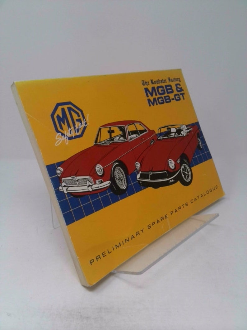 Mgb & Mgb-gt Sports Car Preliminary Spare Parts Catalogue | Etsy