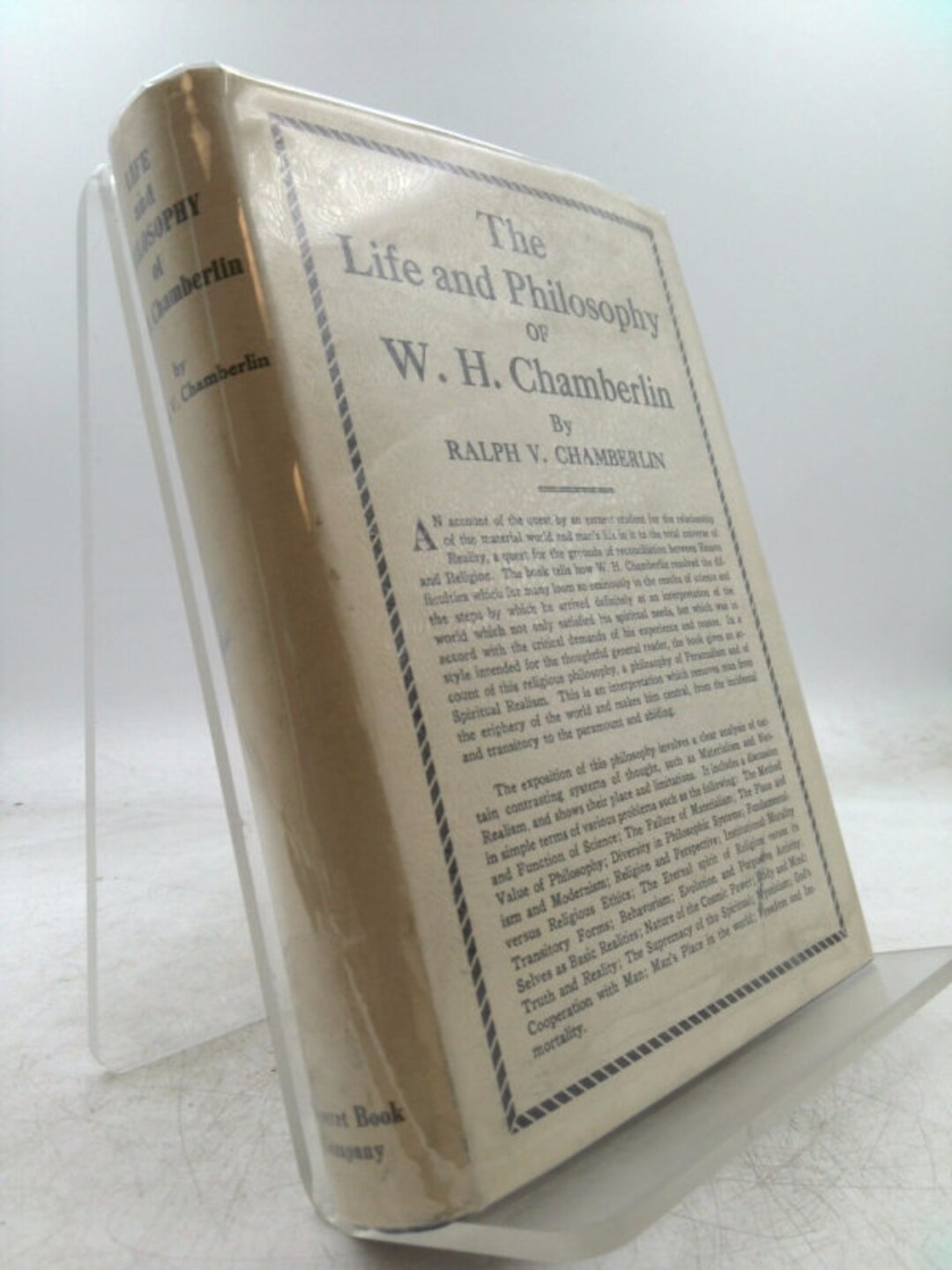 Life and Philosophy of W.H. Chamberlin by Ralph V. Chamberlin - Etsy