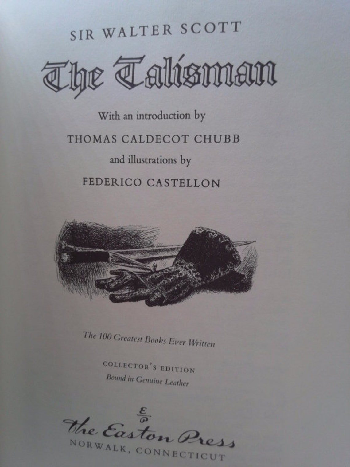 The Talisman - Sir Walter Scott - Easton Press - Federico Castellon ...
