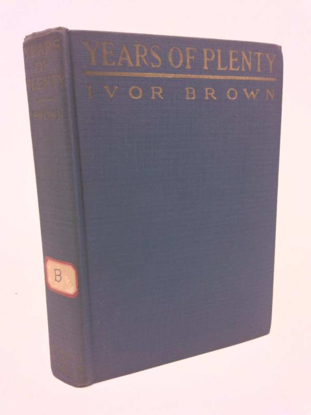 Years of Plenty by Ivor BROWN - Etsy