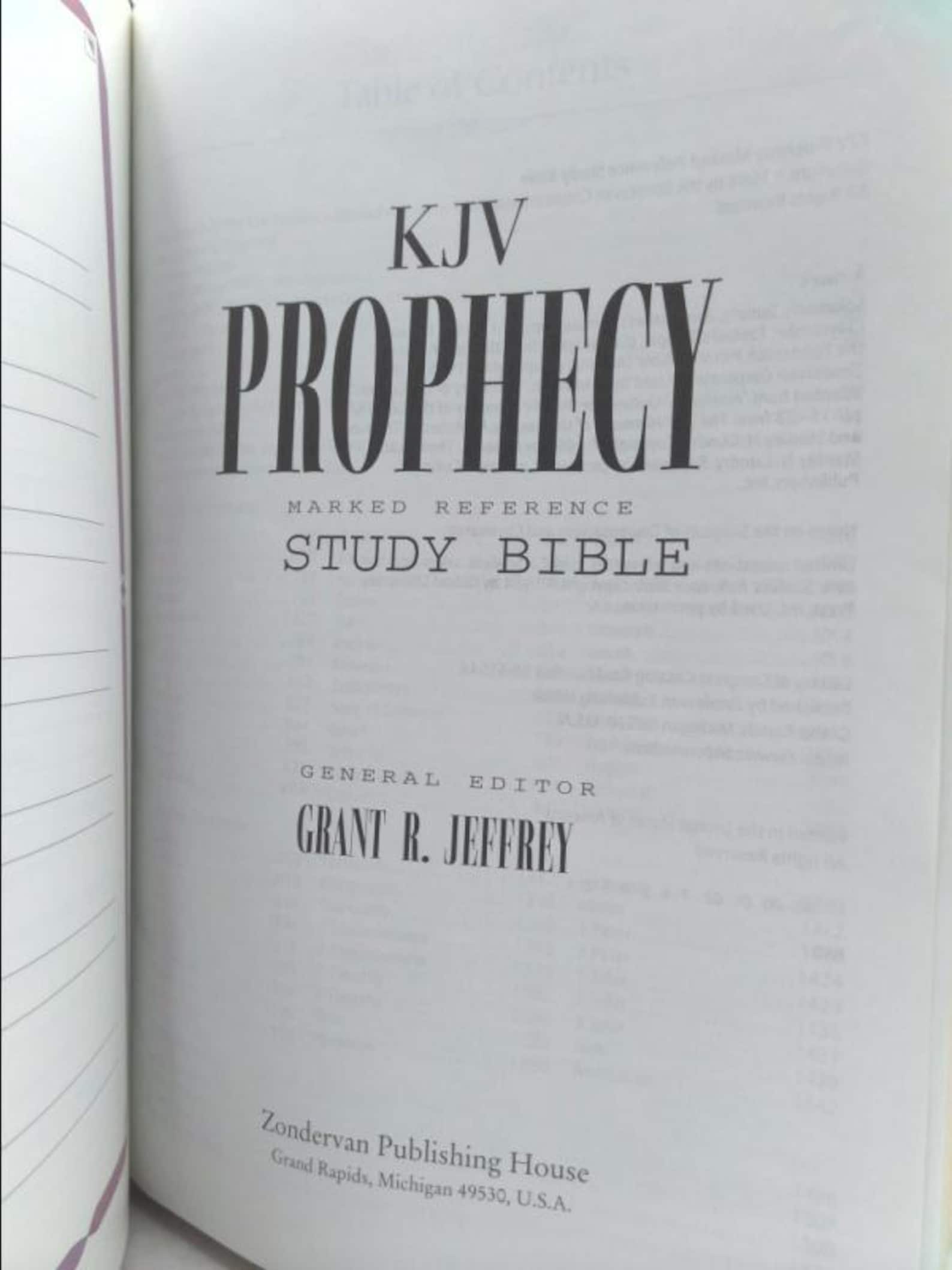 Prophecy Marked Reference Study Bible by Prophecy Study - Etsy