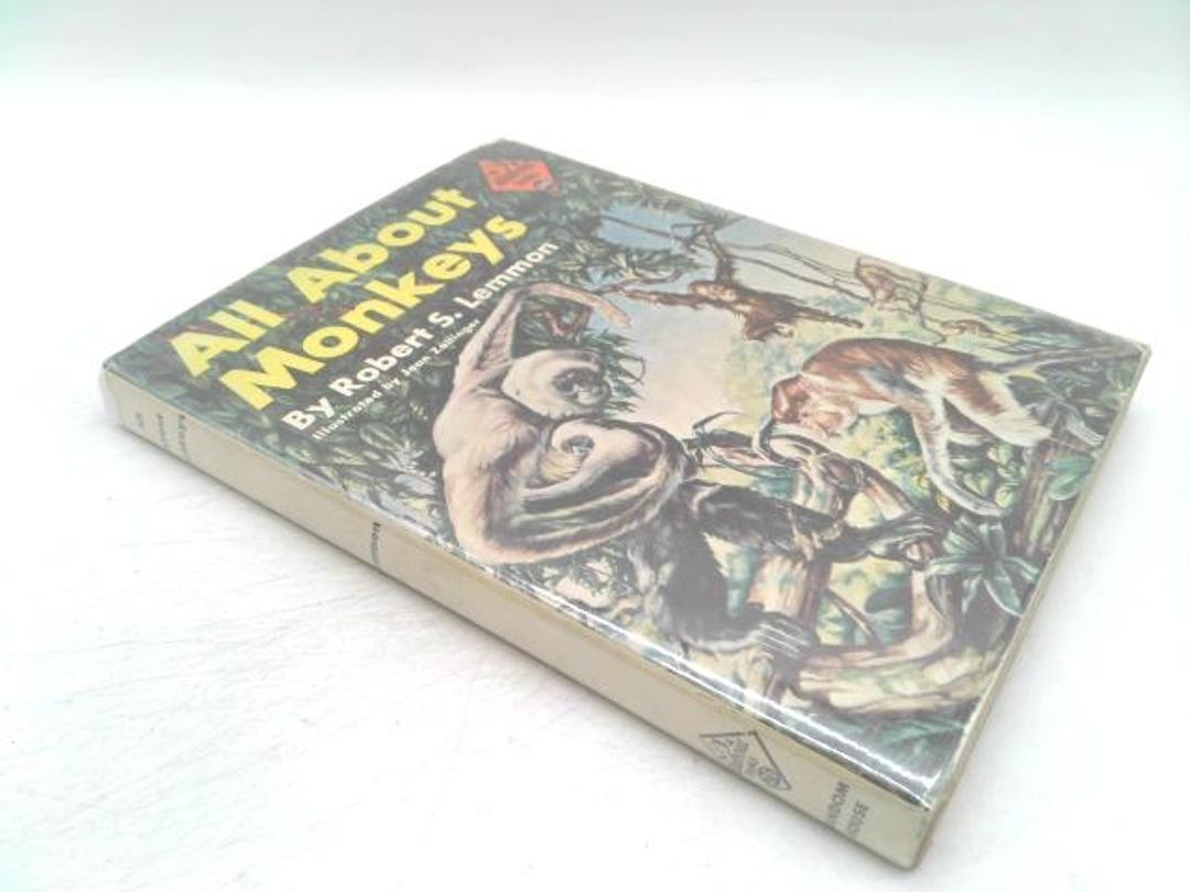 All About Monkeys (all About Books, 26) by Robert Stell Lemmon - Etsy