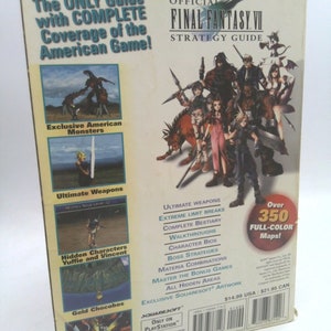 Official Final Fantasy Vii Strategy Guide by David Cassady - Etsy