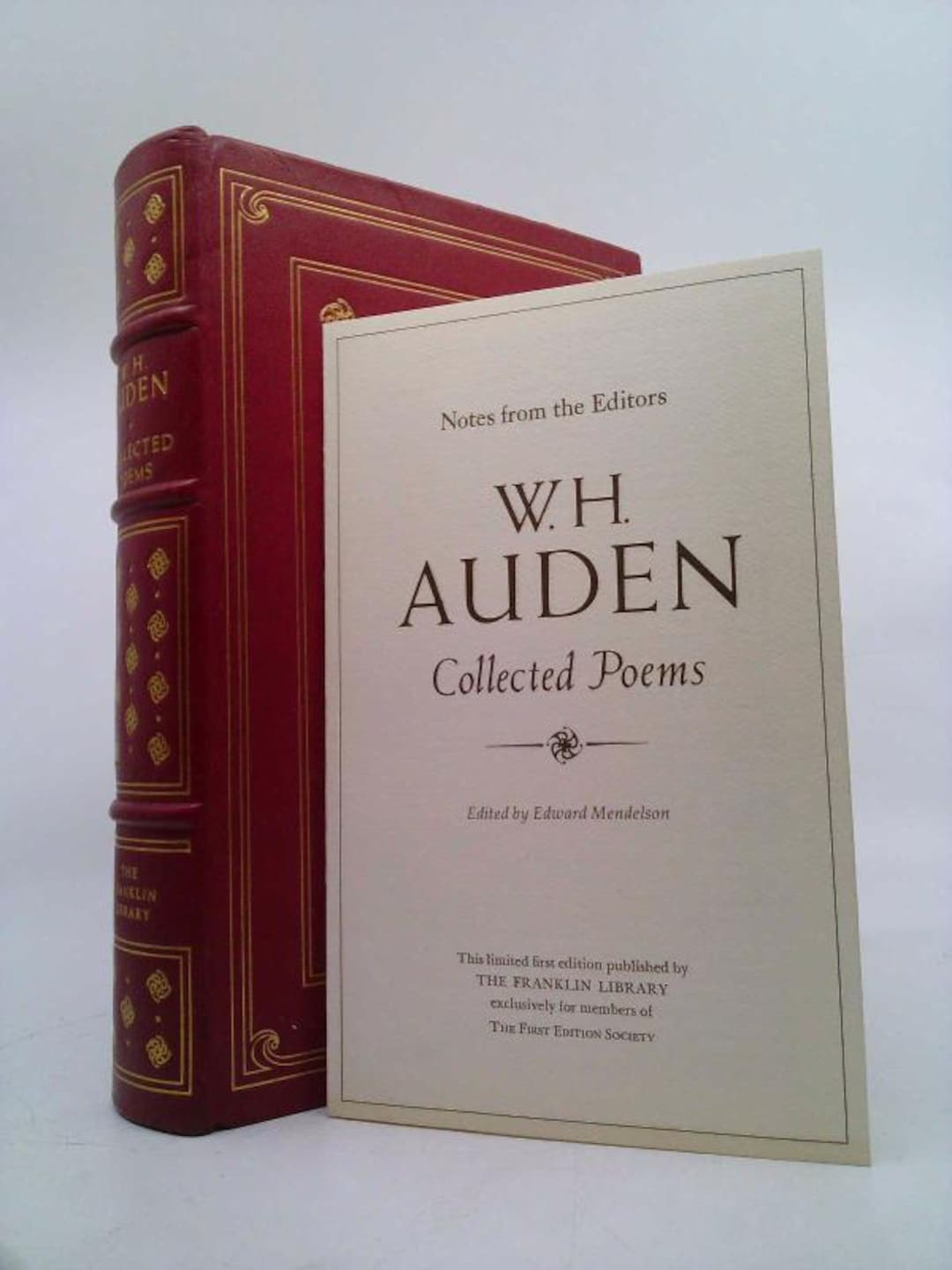 Rare W. H. Auden Collected Poems Franklin Library Leather First Edition ...
