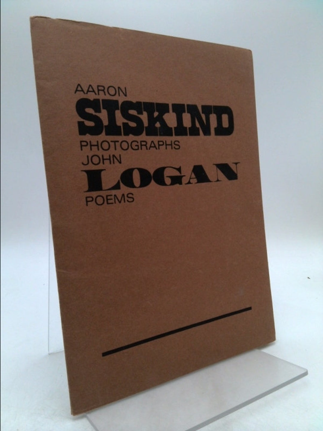 Aaron Siskind Photographs Jon Logan Poems by Aaron and John Logan ...