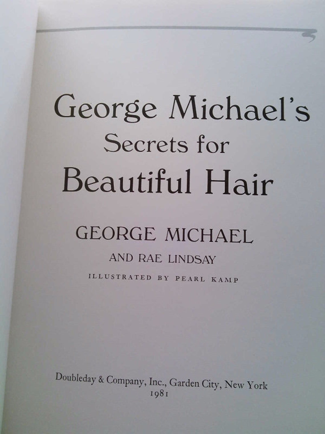 George Michael's Secrets for Beautiful Hair by George Michael - Etsy