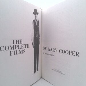 The Complete Films of Gary Cooper by Homer Dickens - Etsy