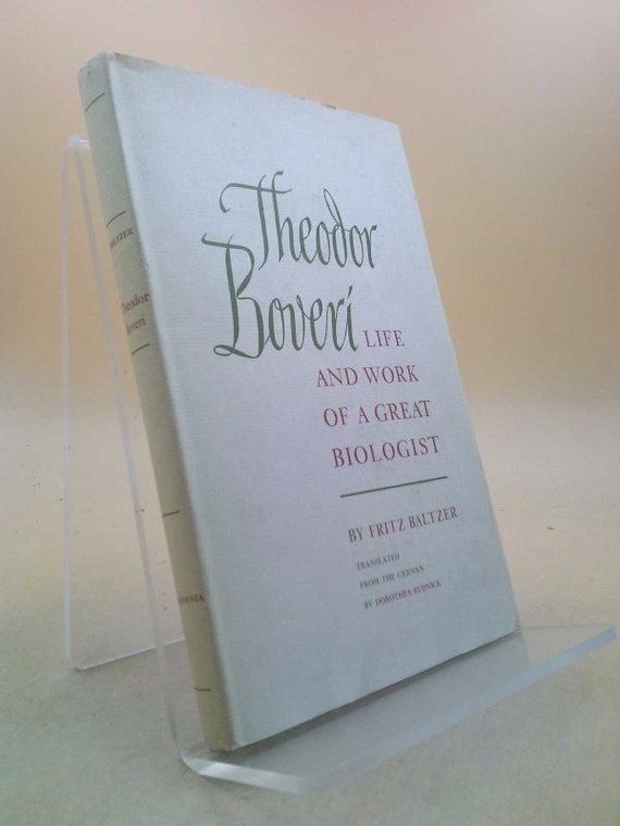 Theodor Boveri: Life and Work of a Great Biologist by Fritz | Etsy