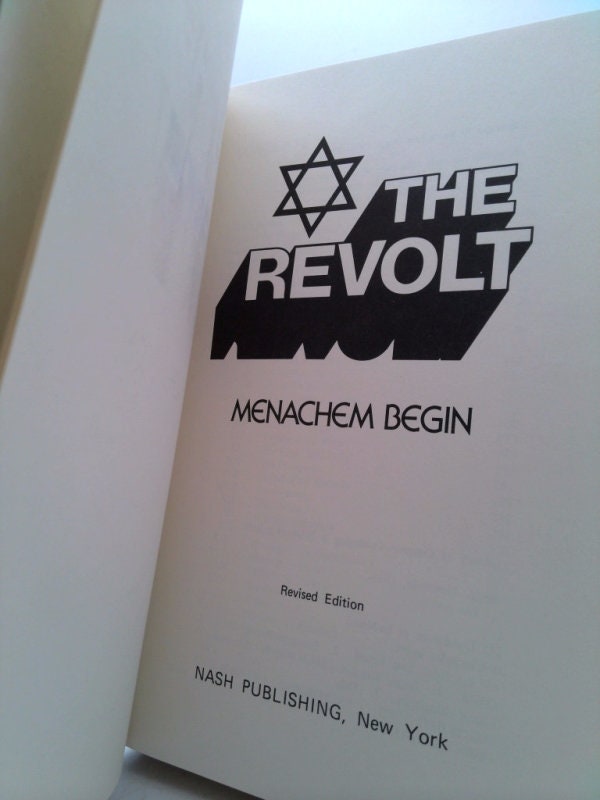 Menachem Begin The Revolt