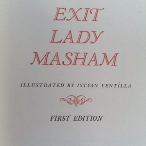 Exit Lady Masham by Louis Auchincloss - Etsy