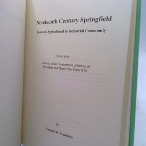 Nineteenth Century Springfield From an Agricultural to Industrial ...