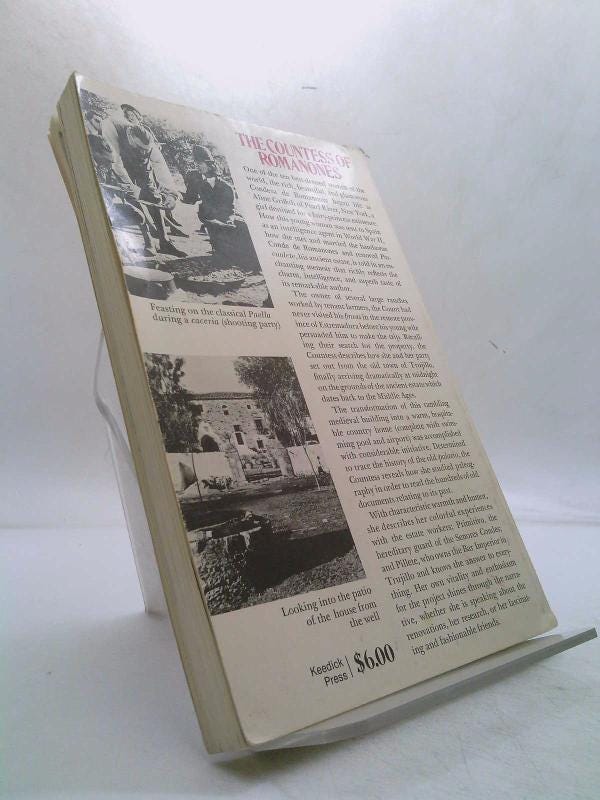 An American in Spain (signed by Author) by the Countess of Romanones ...
