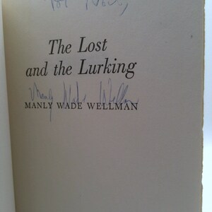 The Lost and the Lurking by Manly Wade Wellman - Etsy