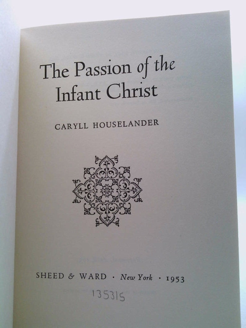 The Passion of the Infant Christ by Caryll Houselander - Etsy