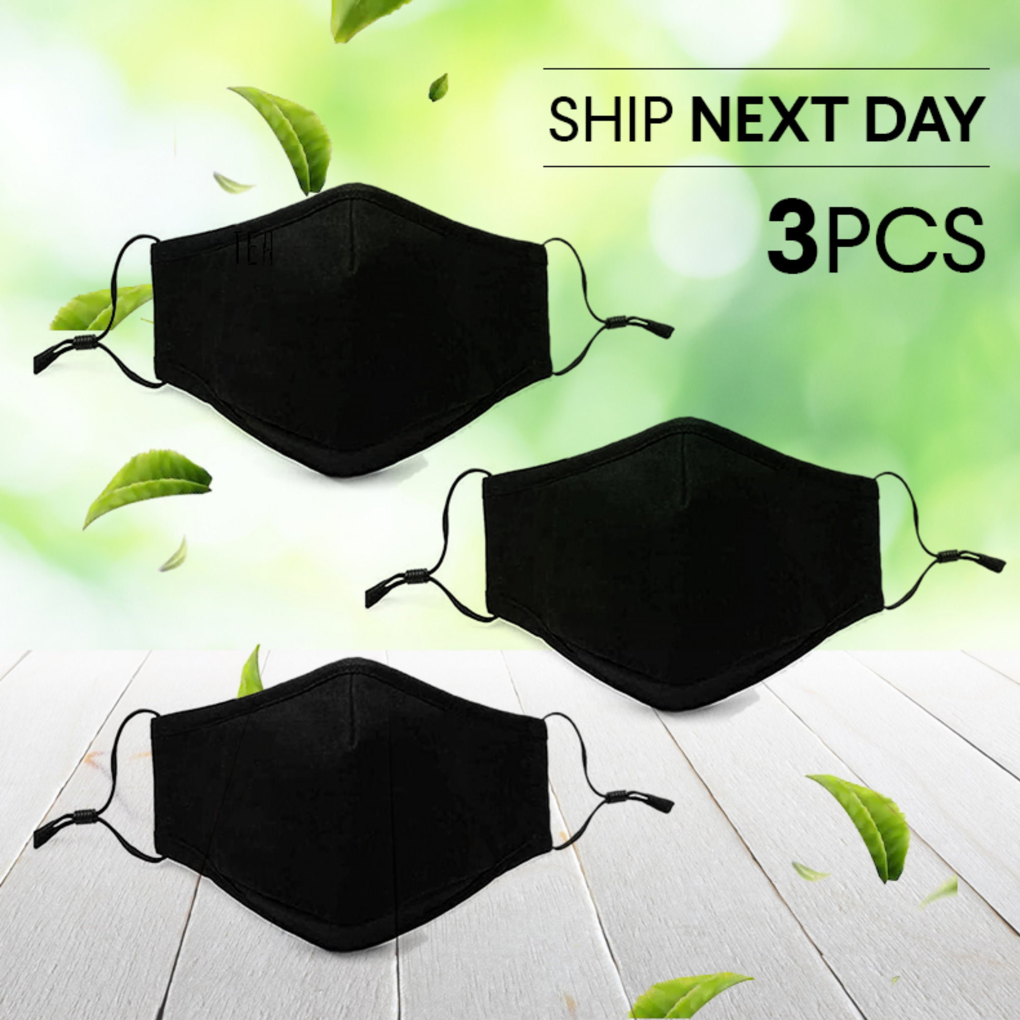 3 Pack Face Mask With Filter Unisex for Men and Women - Etsy