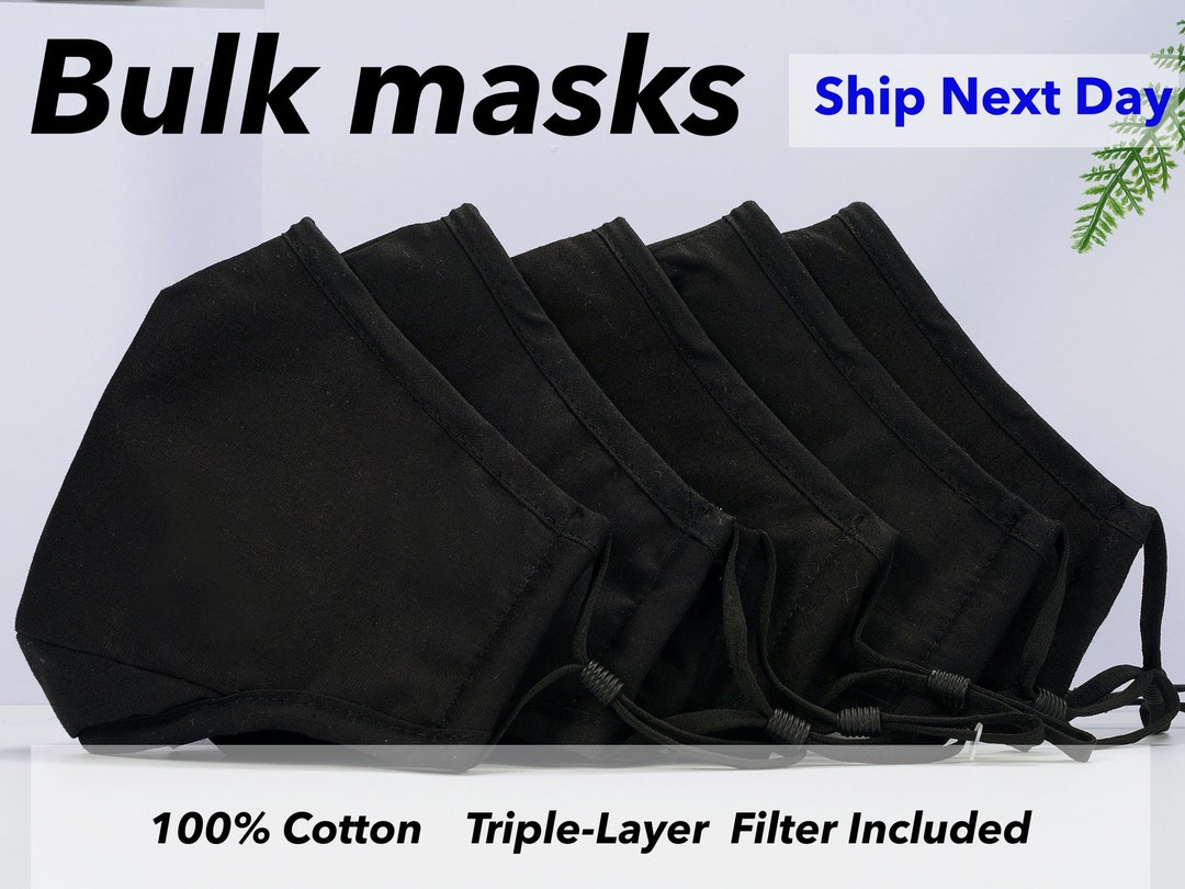 Bulk Mask,bulk Face Mask,black Face Mask, Masks With Filter Pocket ...