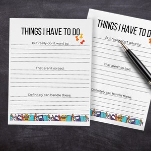 Funny Teacher Notepad, Things to Do List, Lined Note Paper - Etsy