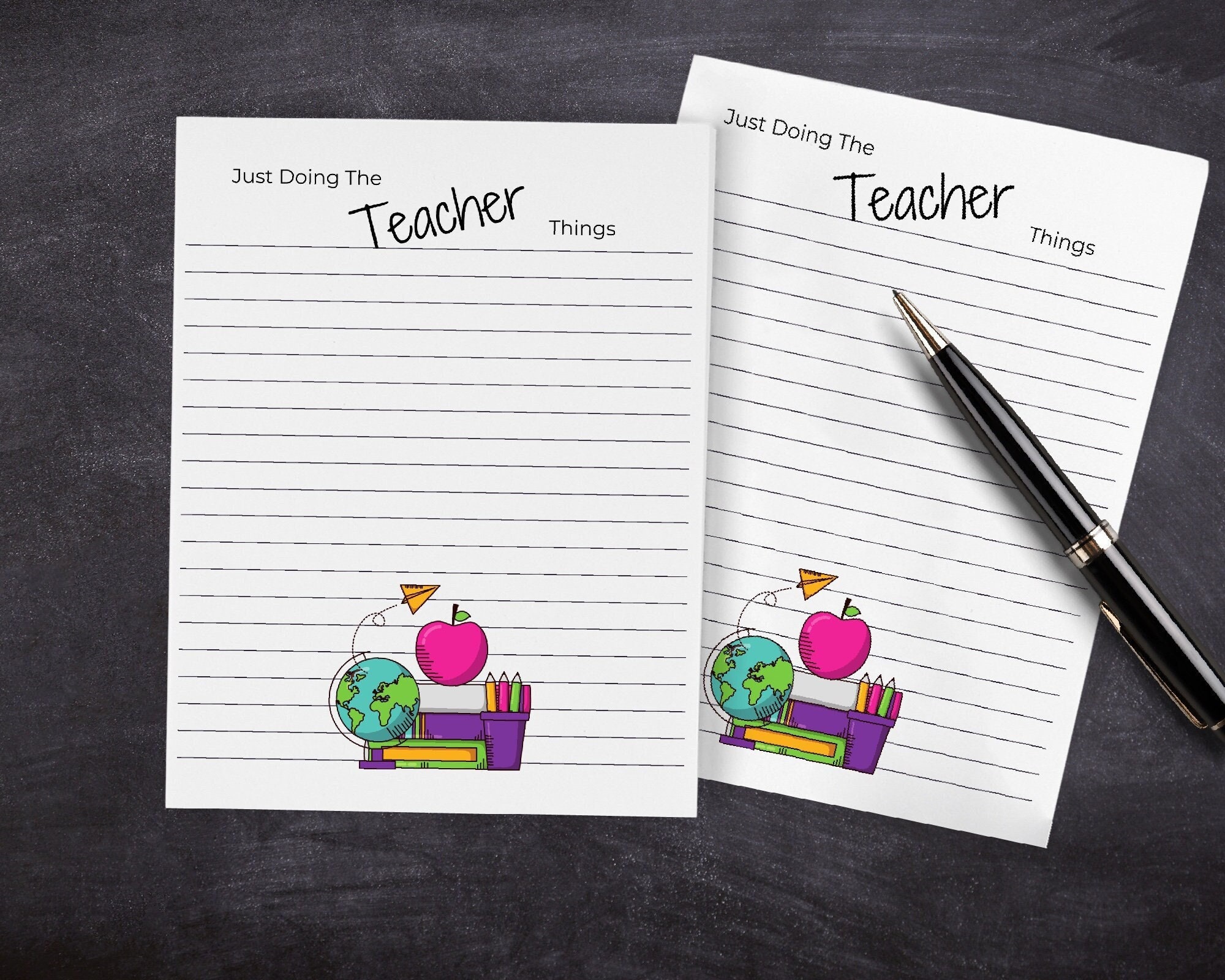 Teacher Notepad, Just Doing the Teacher Things, Teacher Gift, Lined ...