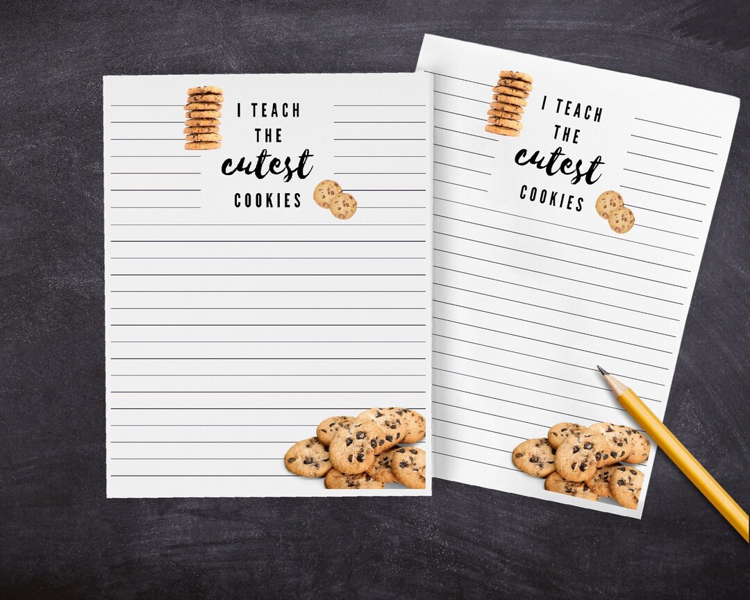 Teacher Notepad, I Teach the Cutest Cookies, Teachers Gift Note Pad ...