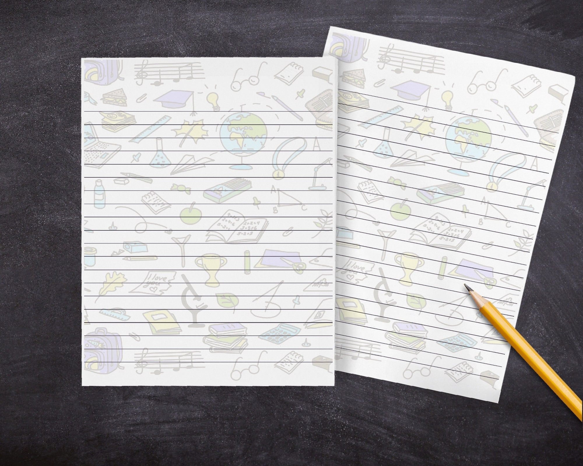 Teacher Gift, Lined Notepad for School, Colorful Present for Teachers ...