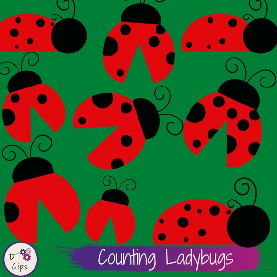 Ladybug Clip Art Counting Ladybugs Counting Clip Art JPG | Etsy