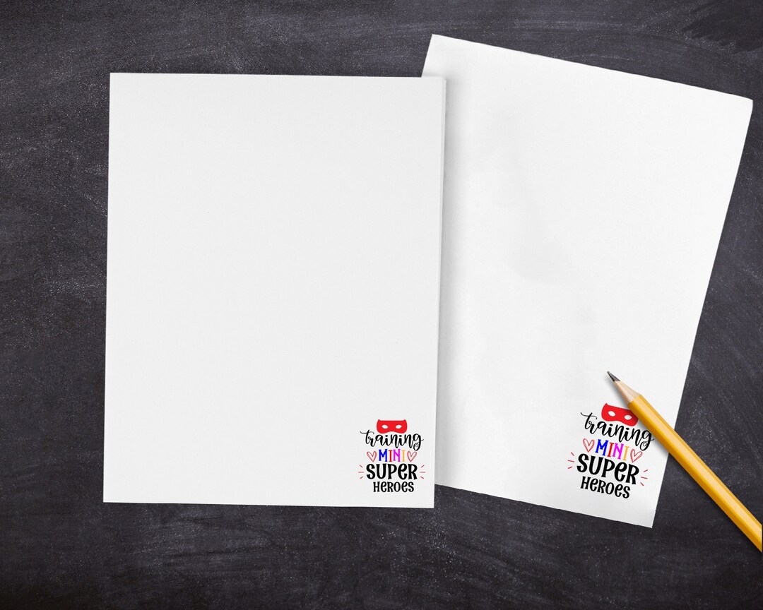 Training Mini Super Heroes Notepad, Teacher Gift (50 Page) - Etsy