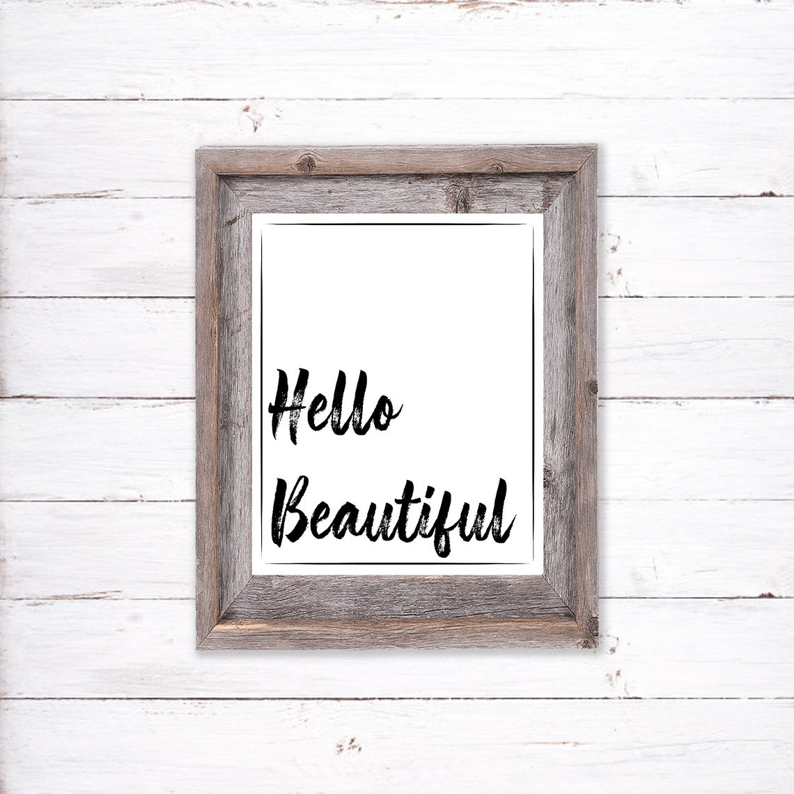 Hello Beautiful Sign 8x10, Printable, Instant Download - Etsy