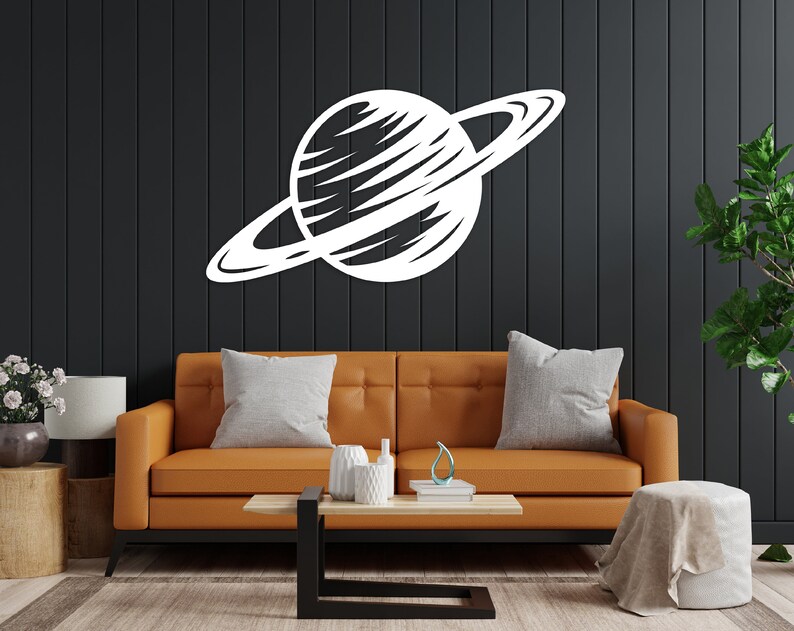 Saturn Wall Artwork. Laser Cut Files SVG, DXF, Vector File, Glowforge ...
