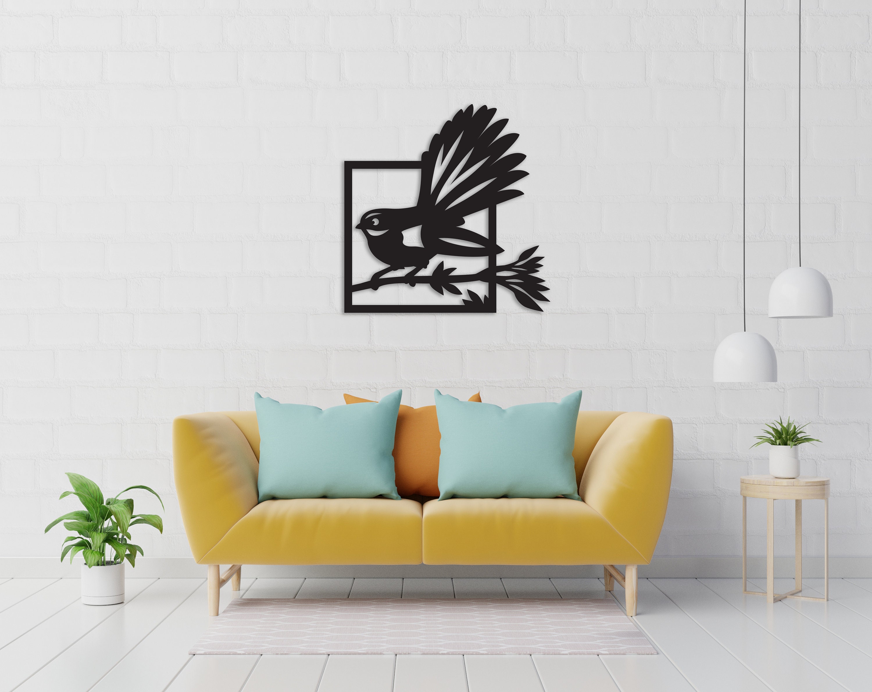 New Zealand Birds Frame Bundle / Decor Kiwi Fantail, Tui, SVG File ...