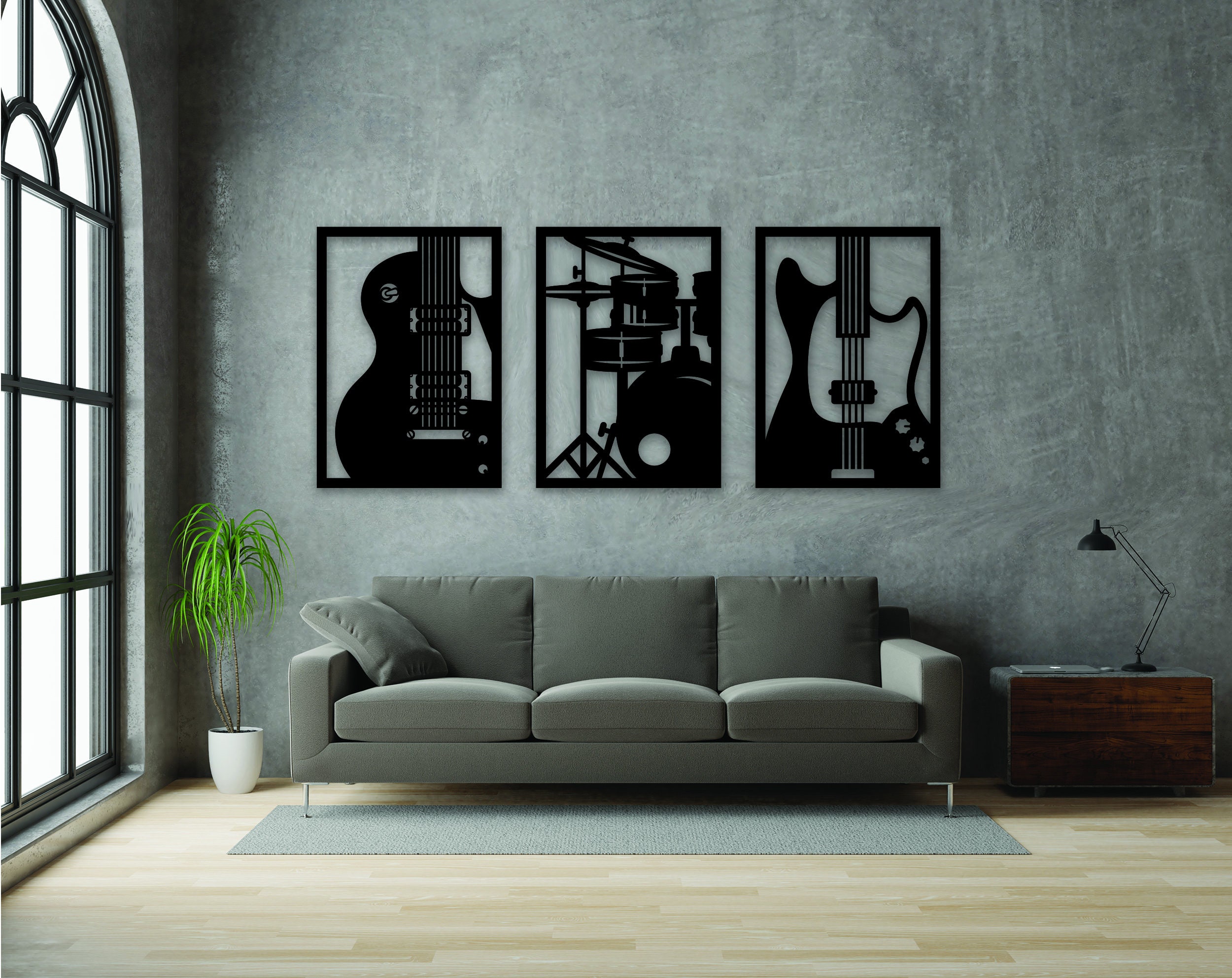 Musical Instrument Frame Svg, Bundle Music Instrument Laser, Bass ...