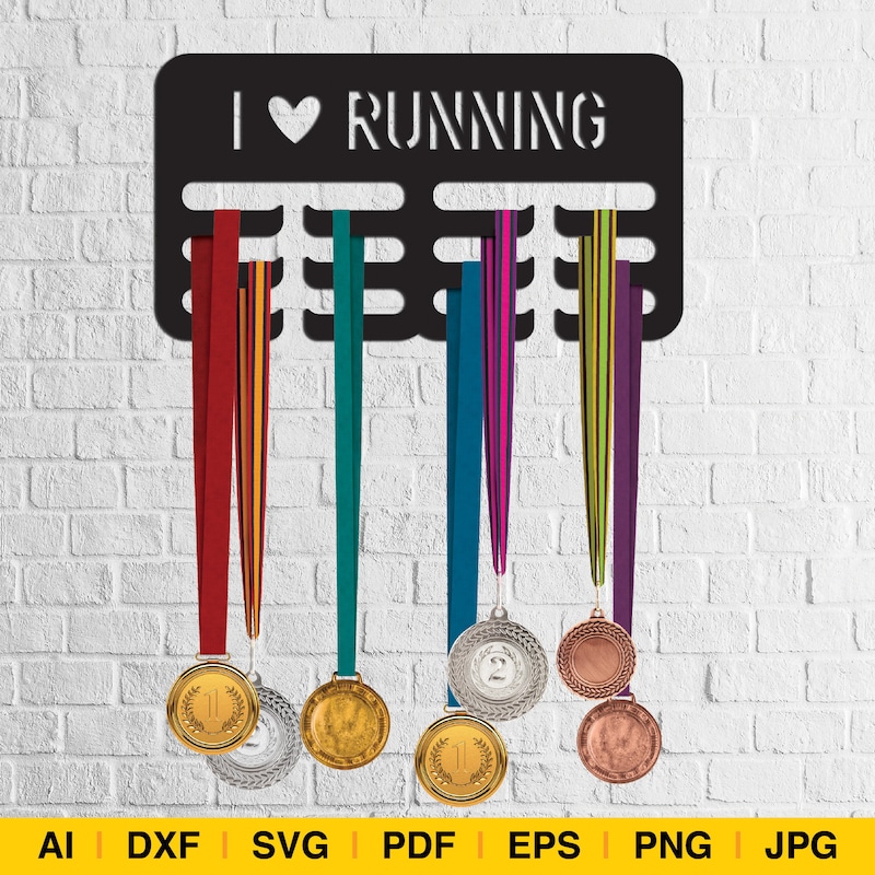 Running Medal Holder - Etsy