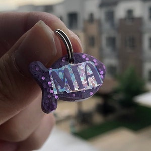 Small "1" Inch Fish-shaped Pet Tag for Cats -personalized and Custom ...