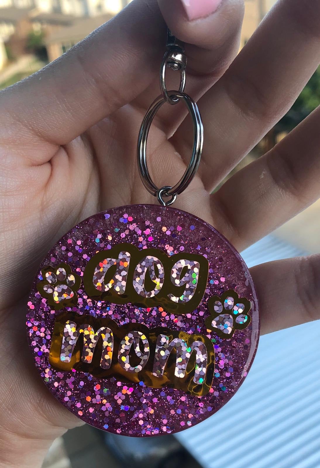 Personalized Pet Keychain 2" Inch Round Circle - Custom Resin Photo - Etsy