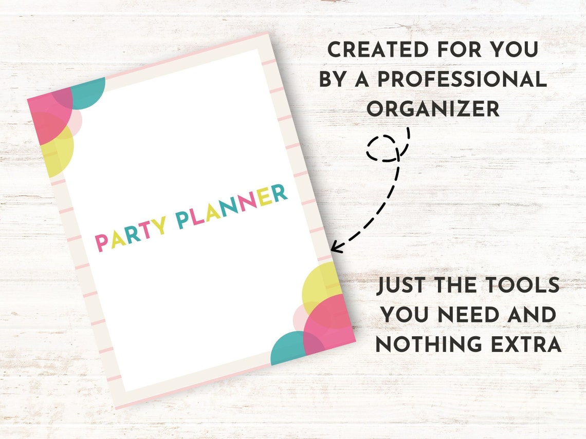 Printable Party Planner, Printable Event Organizer, Birthday Party ...